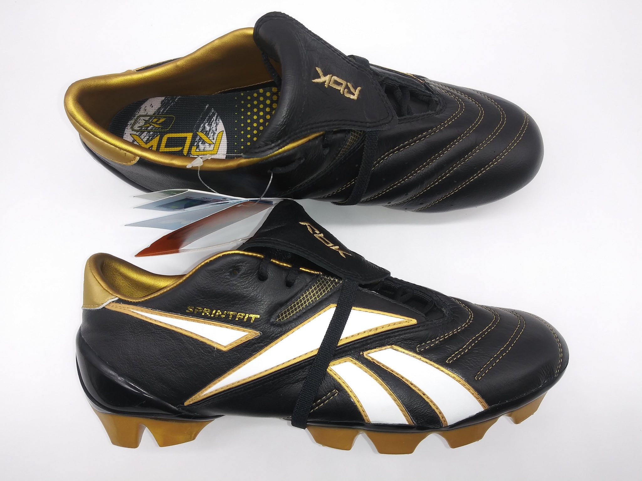 Reebok Sprintfit PRO ll FG Black Brown – Villegas Footwear